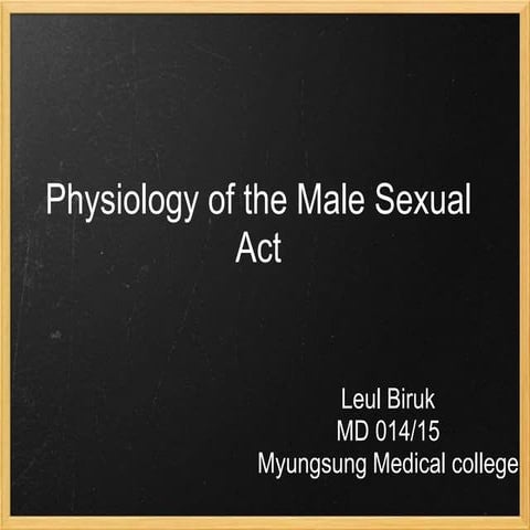The male sexual act | PPTX