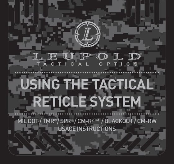 Reticle Instruction Manual | Sightron | Optics Trade | PPT