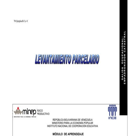 Levantamiento parcelario minep vzla | PDF