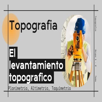 Planimetría y altimetria | PPTX