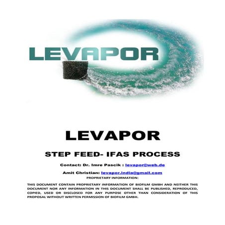 LEVAPOR STEPFEED-IFAS PROCESS FOR BNR | PDF