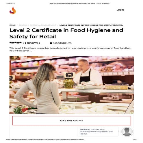 Haccp level 2 training | PDF