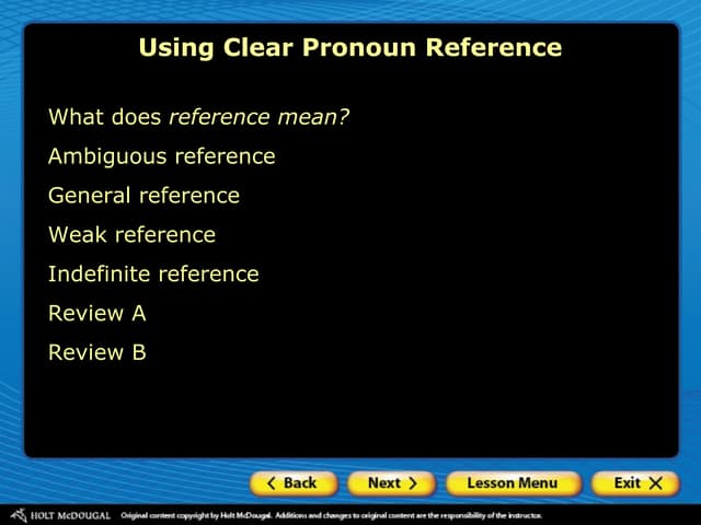 Pronoun reference powerpoint | PPT