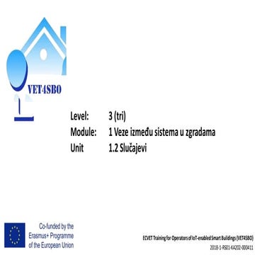 VET4SBO Level 3 module 1 - unit 2 - 0.009 srb | PDF