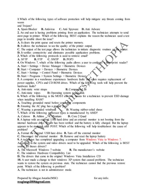 Computers basic mcq questions 3 | PDF