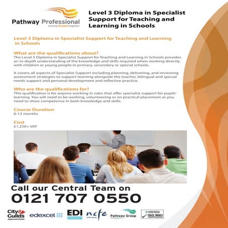 Level 3 Diploma in Specialist Support for Teaching and Learning in ...