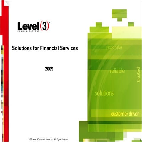 Level 3 Financial Community | PPT