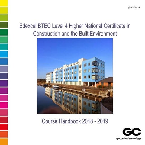 Gloscol HNC Construction Level 4 handbook 2021 | PPTX