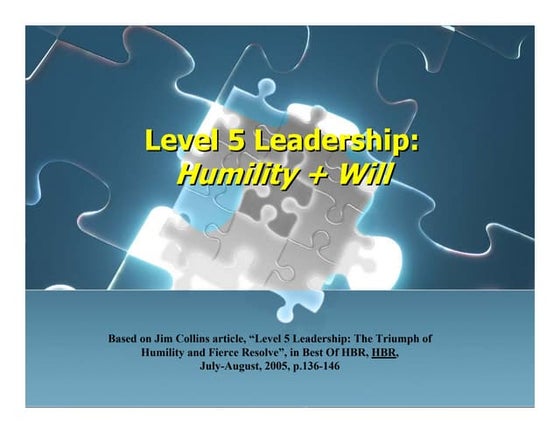Level 5 Leadership | PDF