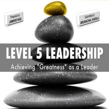 Level 5 leadership | PDF