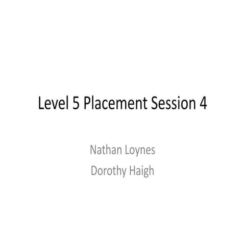Work placement & (volunteering) intro presentation | PPTX