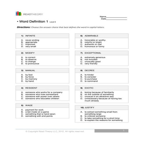 Level 8 word_definition_1 | PDF