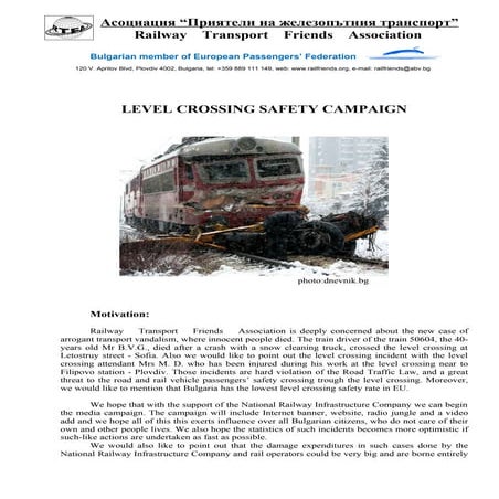 Level Crossing Safety Concept | PDF