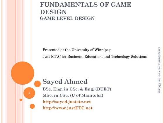 An Introductory Lesson to Game Making | PPT