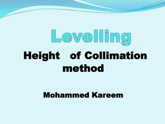 Levelling in Surveying | PDF | Geology | Science