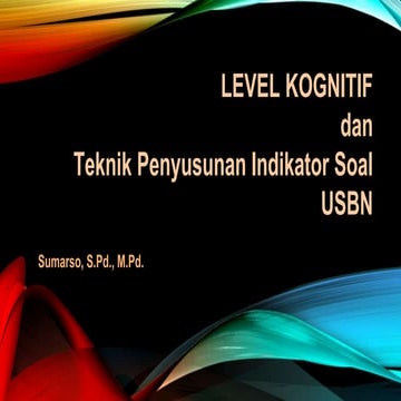 Level Kognitif | PPTX