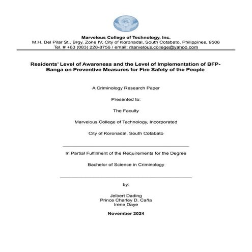 Level of Implementation services omf BFP | PDF