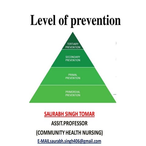Prevention primary, secondary, tertiary | PPTX