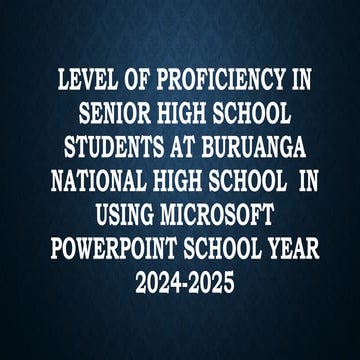 Level of proficiency in senior high school students.pptx