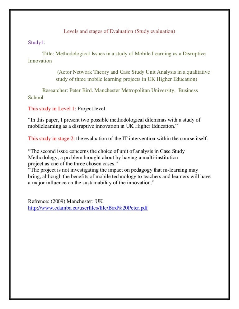 Levels And Stages Of Evaluation Levels And Stages Of Evaluation