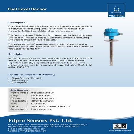 Level Sensor | PDF