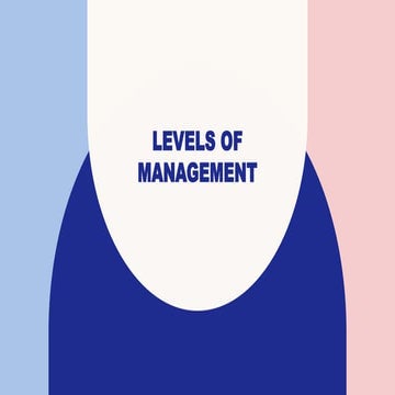 Levels of management | PPTX