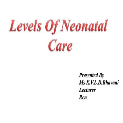 LEVELS OF NEONATAL CARE.pptx