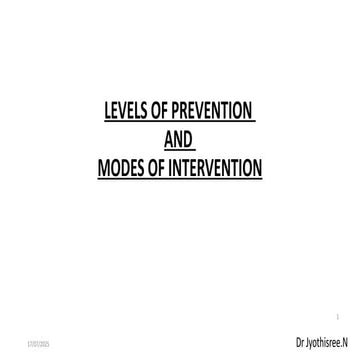 LEVELS OF PREVENTION AND MODES OF INTERVENTION.pptx