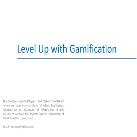 Level up with Gamification | PPT