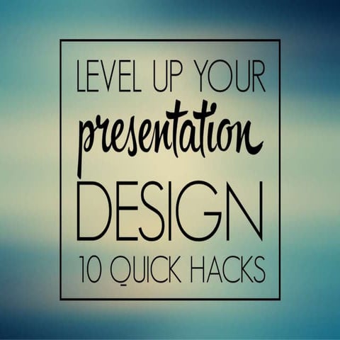 Level up your presentation design by @orsnemes | PPTX