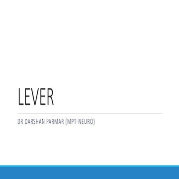 TYPES OF LEVER | PPTX