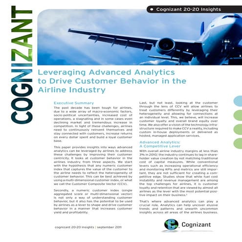 Leveraging Advanced Analytics to Drive Customer Behavior in the Airline ...