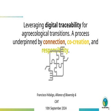Leveraging digital traceability tools for agroecology transitions: A ...