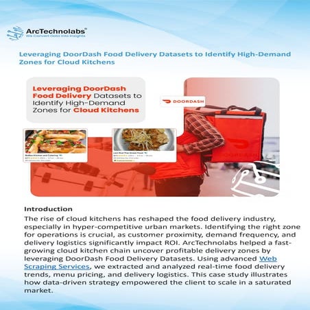 Leveraging DoorDash Food Delivery Datasets to Identify High-Demand ...