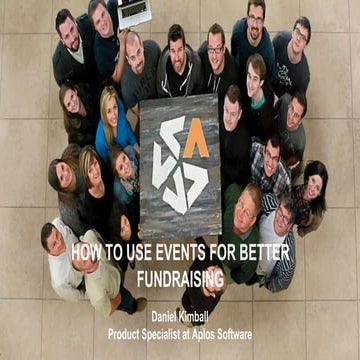 How To Use Events For Better Fundraising | PPTX | Non-Profit ...