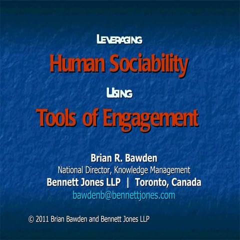 Leveraging human sociability_final | PPT