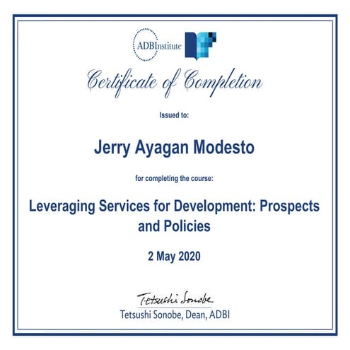 Leveraging services for development prospects | PDF