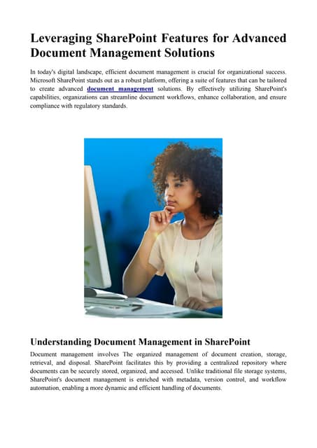 SharePoint as a Document Management System Tips and Trick.pdf