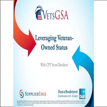 Leveraging Veteran-Owned Status to Land Corporate and Government ...