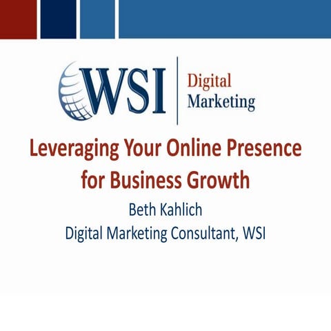 Leveraging Your Online Presence for Business Growth | PPTX | Search ...