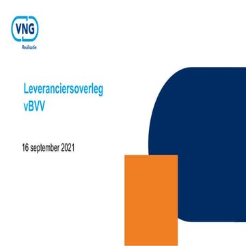 Leveranciersoverleg 16 september - presentatie VNG | PDF