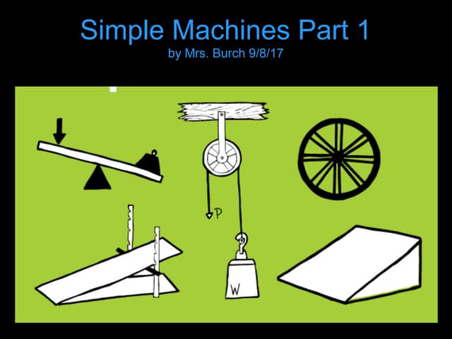 Simple machines by Saliha Rais, for grade 5. | PPTX