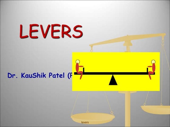 Levers in Human Body ( Physiotherapy ) - Dr Rohit Bhaskar | PDF