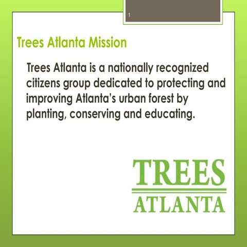 “Reach Beyond the Trees: Taking New Challenges” by Greg Levine, Co-Executive Director, Trees ...