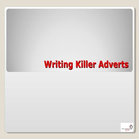 Writing Killer Search Ads | PPT