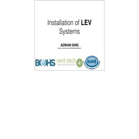 LEV Installations | PPT