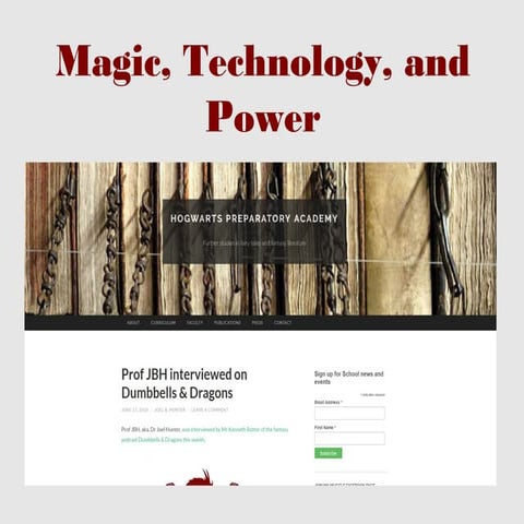 Magic, Technology, and Power: The Wizarding World's Problem With ...