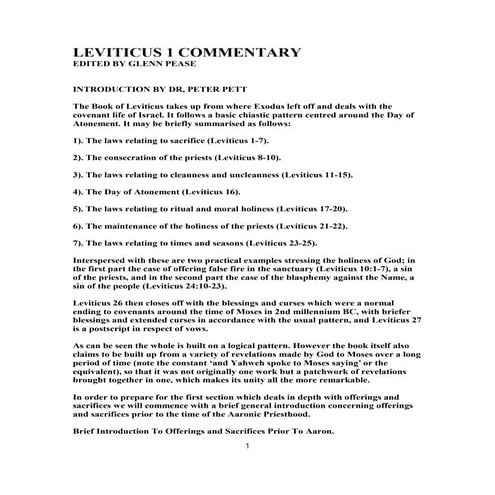 Leviticus 1 commentary | PDF