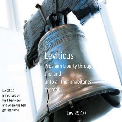 Leviticus: Proclaim Liberty | PDF