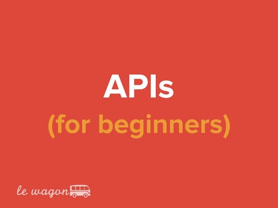 Introduction to APIs (Application Programming Interface) | PPT Introduction to APIs (Application Programming Interface) | PPT